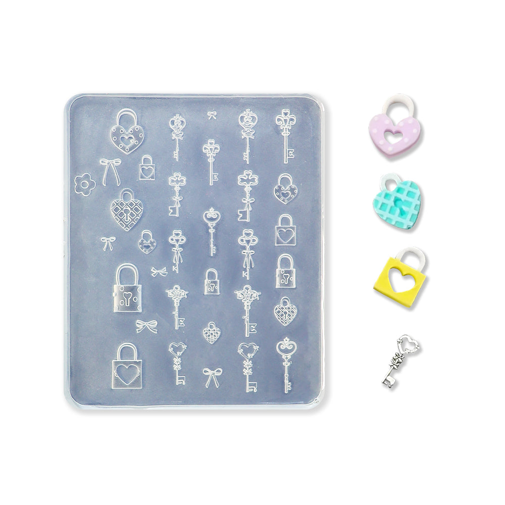 Shop 3D Silicone Nail Art Mold (Upgrade) - #44 Heart Lock – VARNAIL