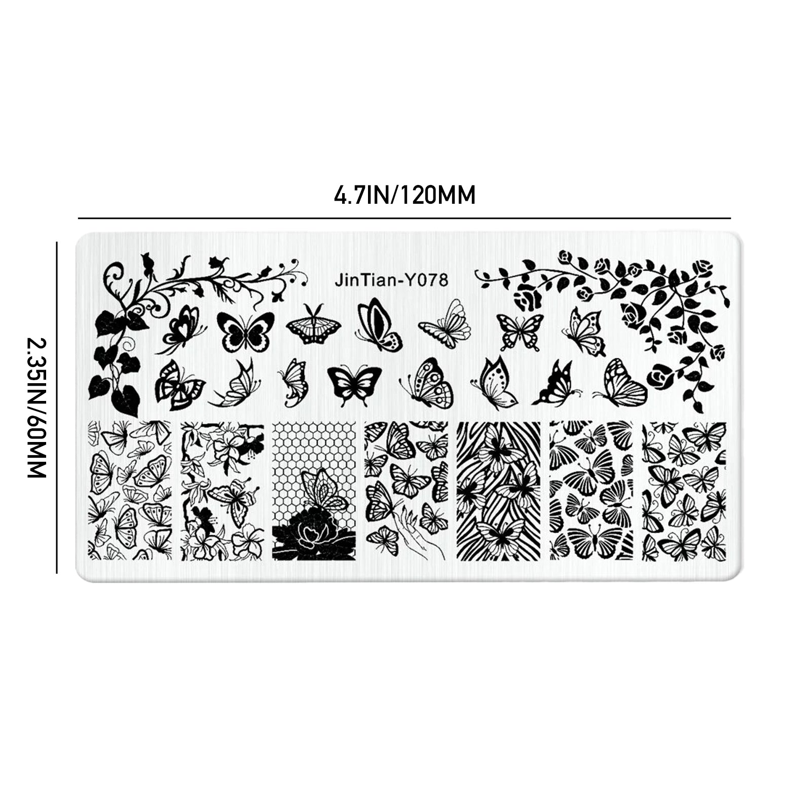 Shop Nail Art Stamping Plates for Easy Nail Design Printing - Rose ...